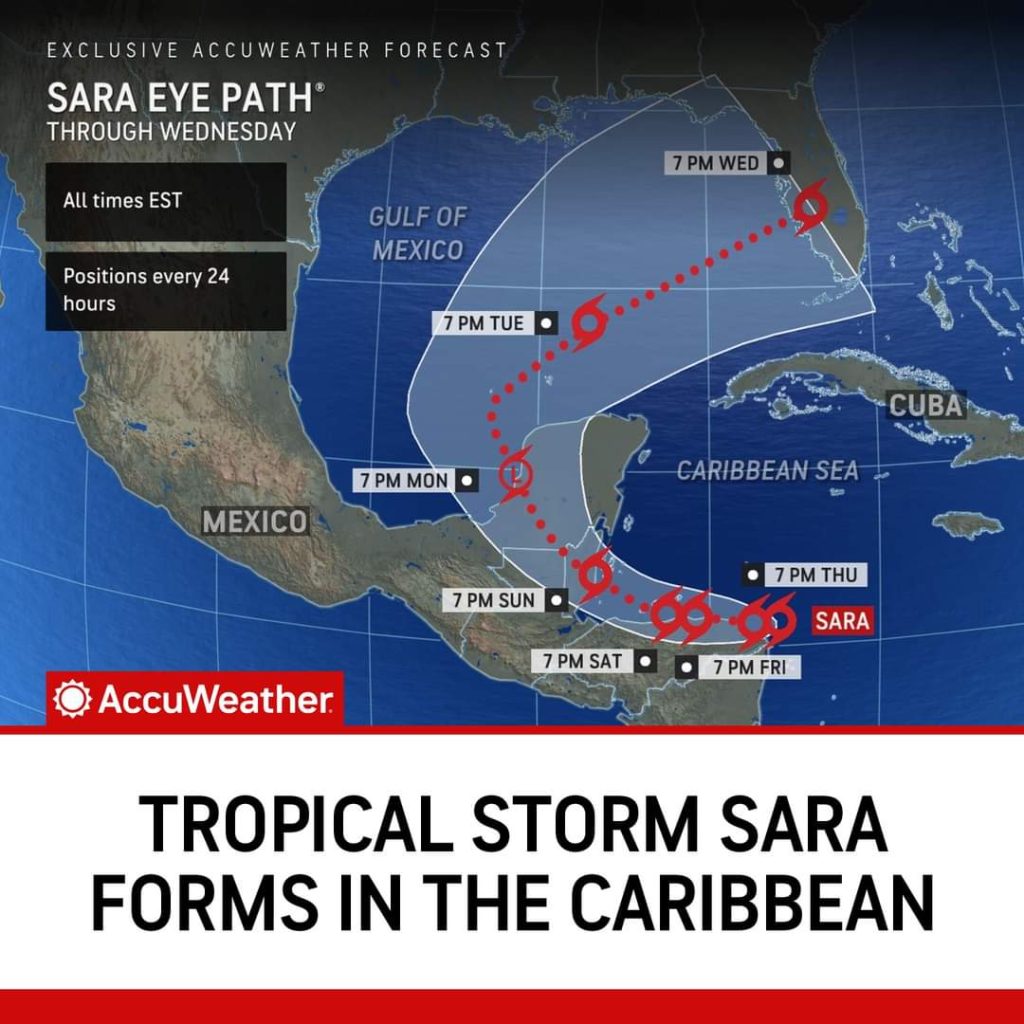 Prepare Now: Tropical Storm Sara set to impact Belize this weekend