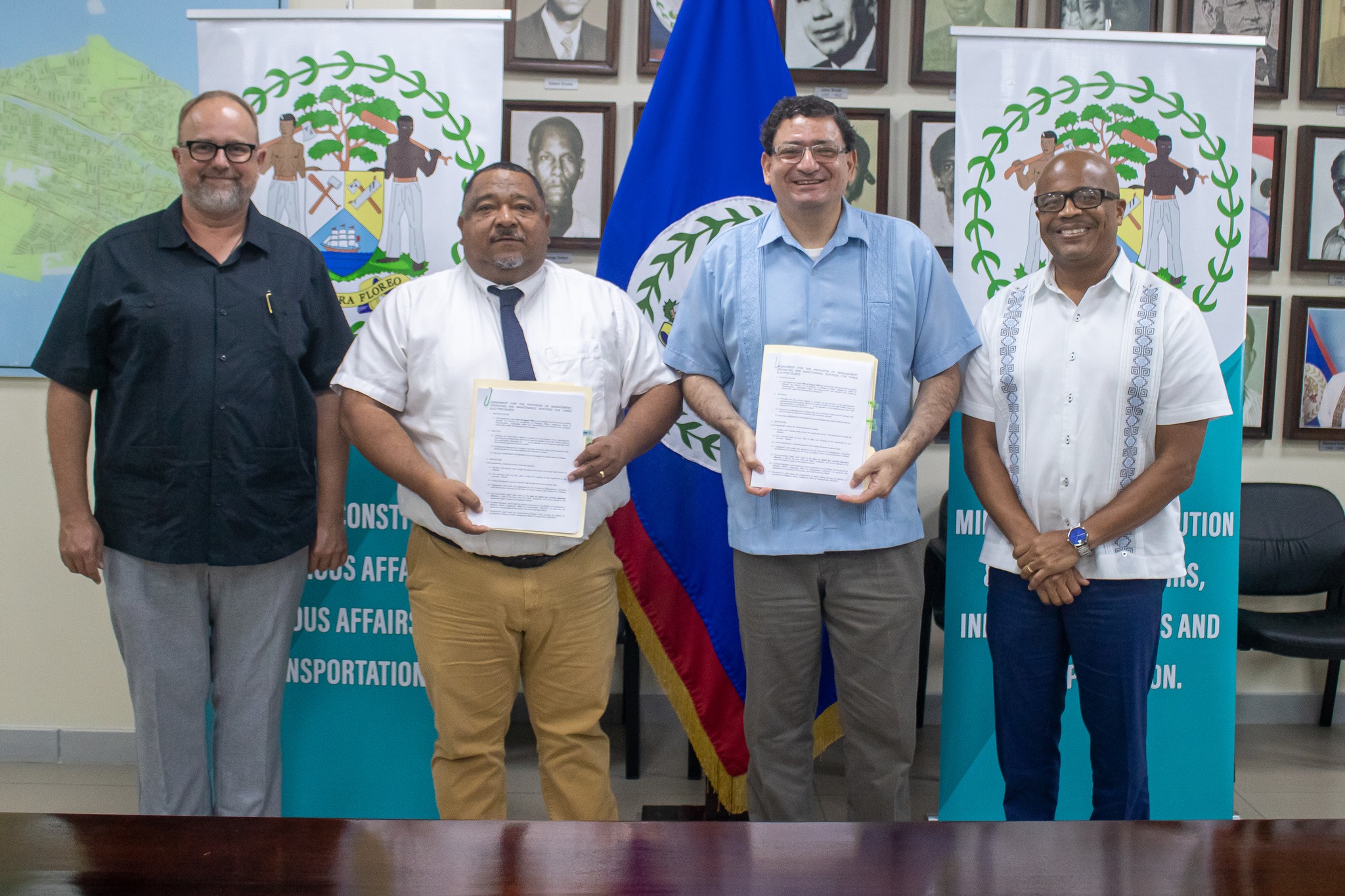 Ministry of Transportation introduces first electric buses to Belize’s ...