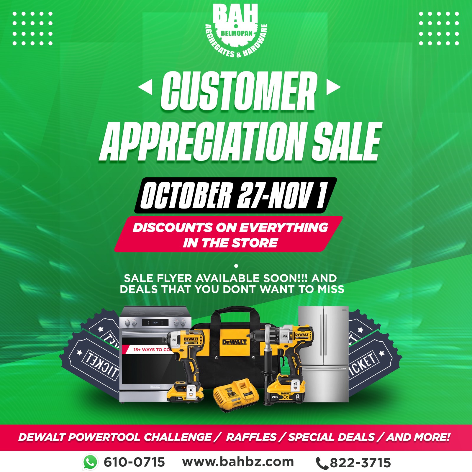 Discounts, raffles, and power tool challenge await at Belmopan ...