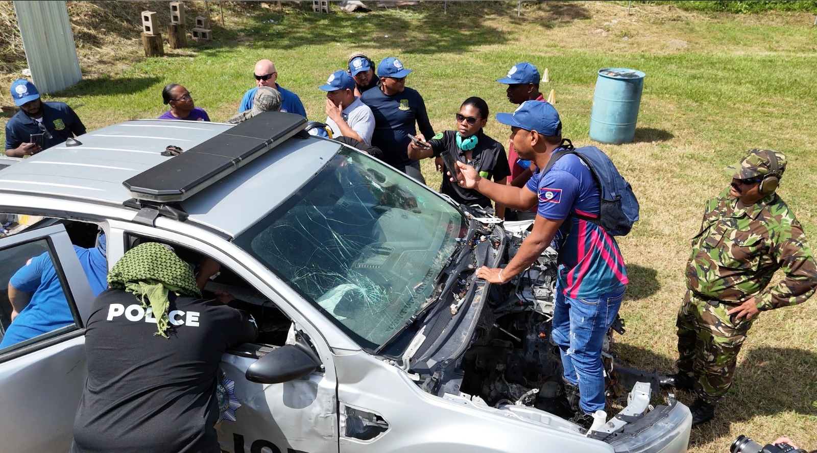Belizean police and forensic teams trained to analyze gun crime scenes